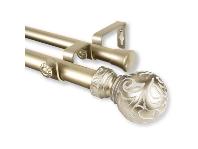 Click here for Terreca Double Curtain Rod 1 OD 120-170 inch - Lig... prices