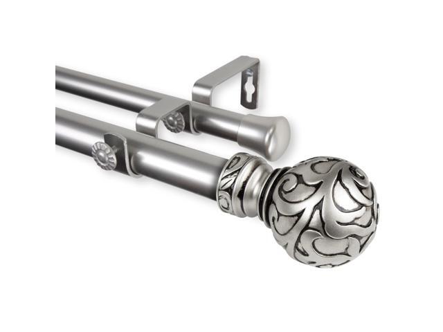 Click here for Terreca Double Curtain Rod 1 OD 120-170 inch - Sat... prices