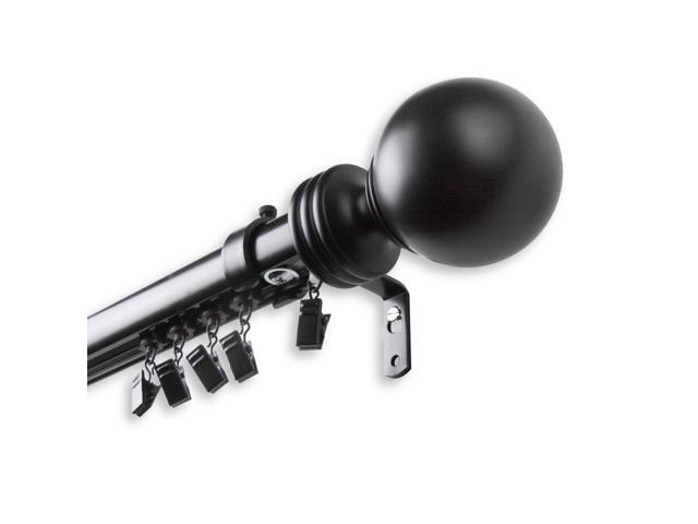 Click here for Archie Contemporary Traverse Rod 28-48 inch - Blac... prices