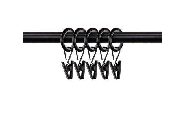 Click here for 9/16 inch Noise-Canceling Curtain Rings w/clips (S... prices