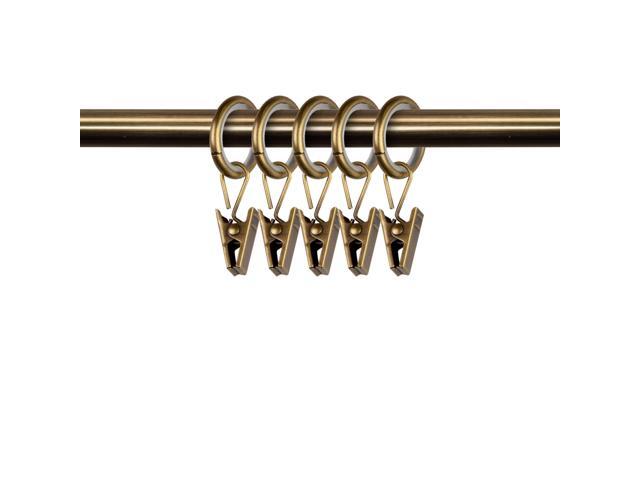 Click here for 9/16 inch Noise-Canceling Curtain Rings w/clips (S... prices