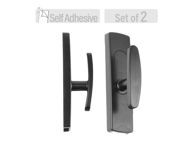 Click here for Wall Hooks Self Adhesive (Set of 2) - Black prices