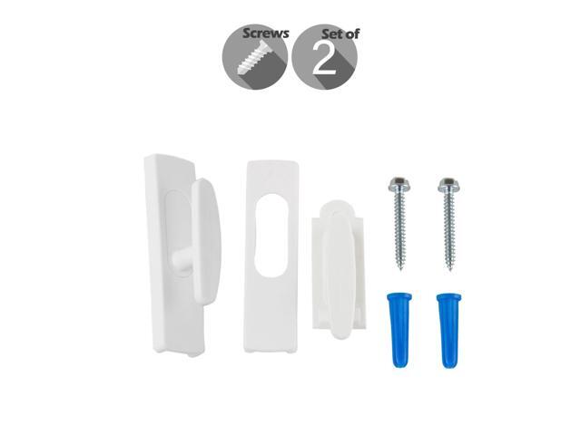 Click here for Wall Hooks with Screws (Set of 2) - White prices