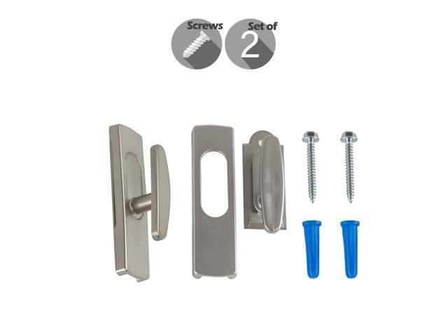 Click here for Wall Hooks with Screws (Set of 2) - Satin Nickel prices
