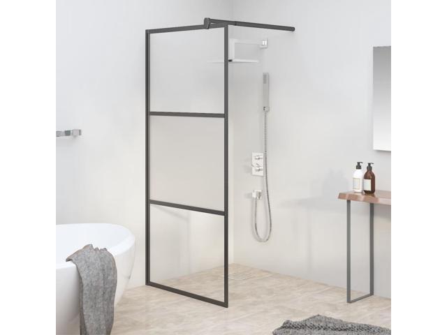 Click here for vidaXL Walk-in Shower Wall 35.4x76.8 Half Frosted... prices