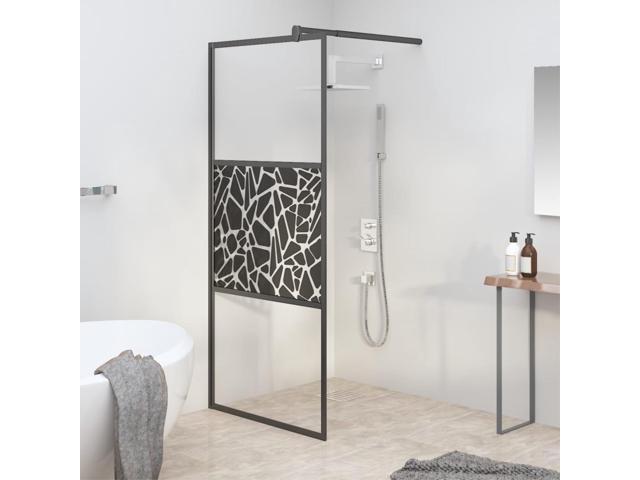 Click here for vidaXL Walk-in Shower Wall 35.4x76.8 ESG Glass wit... prices