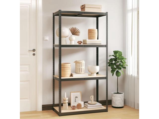 Click here for vidaXL 4-Layer Storage Shelf Anthracite Steel & En... prices