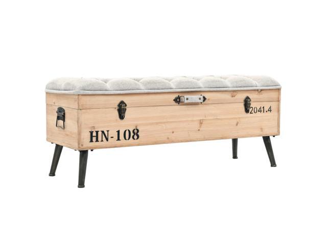 Click here for vidaXL Storage Bench 43.3 Solid Wood Fir prices