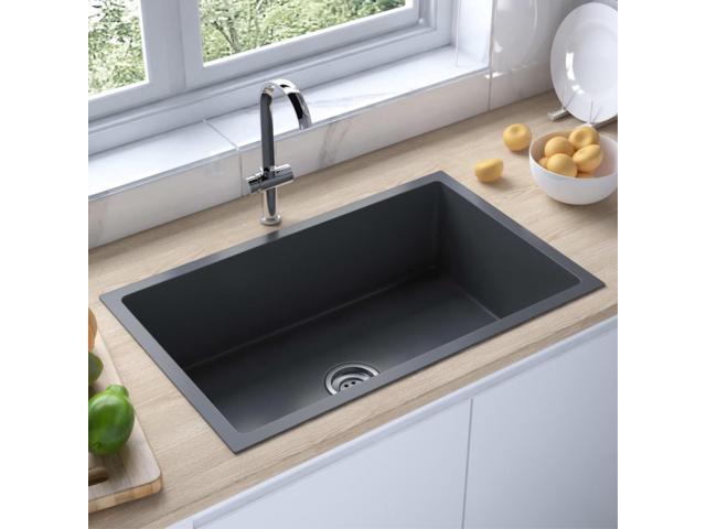 Click here for vidaXL Handmade Kitchen Sink Black Stainless Steel prices