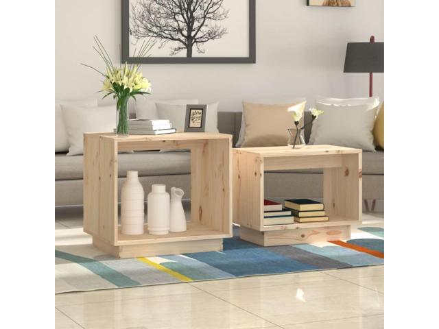 Click here for vidaXL Nesting Coffee Tables 2 pcs Solid Wood Pine prices