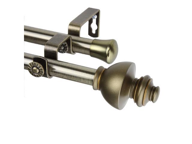 Click here for Scion Double Curtain Rod 3/4 inch dia. 28-48 - Ant... prices