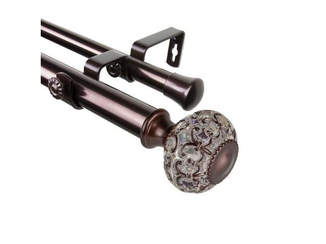 Click here for Elyse Double Curtain Rod 1 OD 120-170 inch - Bronz... prices