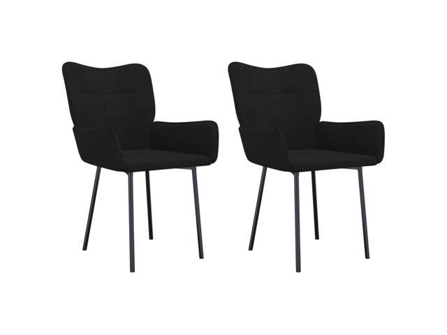 Click here for vidaXL Dining Chairs 2 pcs Black Velvet prices