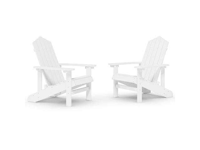 Click here for vidaXL Patio Adirondack Chairs 2 pcs HDPE White prices