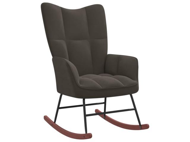 Click here for vidaXL Rocking Chair Dark Gray Velvet prices