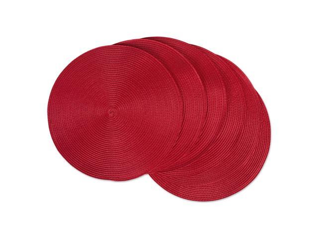 Click here for PLACEMAT ROUND WOVEN RED Set of 6 prices