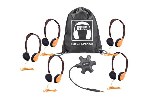 Click here for Galaxy Sack-O-Phones - 5 - HA2 in Orange Headphone... prices