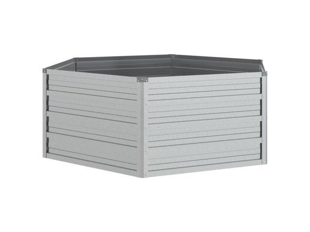 Click here for Garden Raised Bed 50.8x17.7 Galvanized Steel Silve... prices