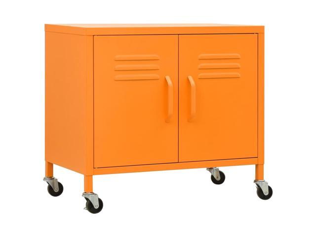 Click here for vidaXL Storage Cabinet Orange 23.6x13.8x19.3 Steel prices