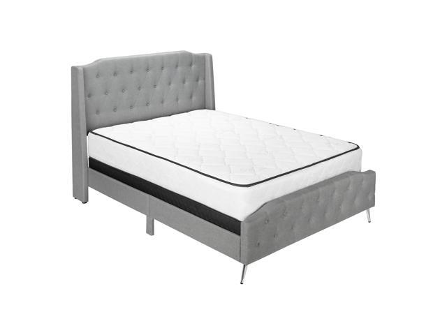 Click here for Bed  Queen Size  Platform  Bedroom  Frame  Upholst... prices