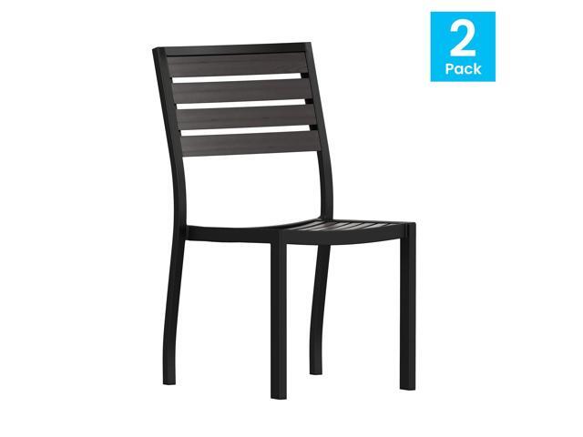 Click here for Lark Outdoor Stackable Side Chair with Gray Wash F... prices