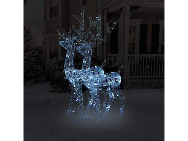 Click here for vidaXL Acrylic Reindeer Christmas Decorations 2 pc... prices