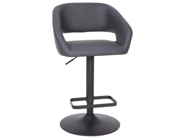 Click here for Erik Contemporary Gray Vinyl Adjustable Height Bar... prices