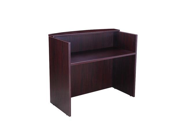 Click here for Boss Reception Desk  71W X 30/36D X 42H  Mahogany prices