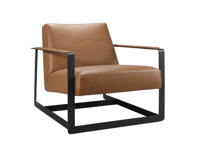 Click here for Seg Vegan Leather Accent Chair Tan prices
