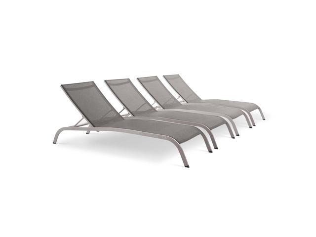 Click here for Savannah Outdoor Patio Mesh Chaise Lounge Set of 4... prices