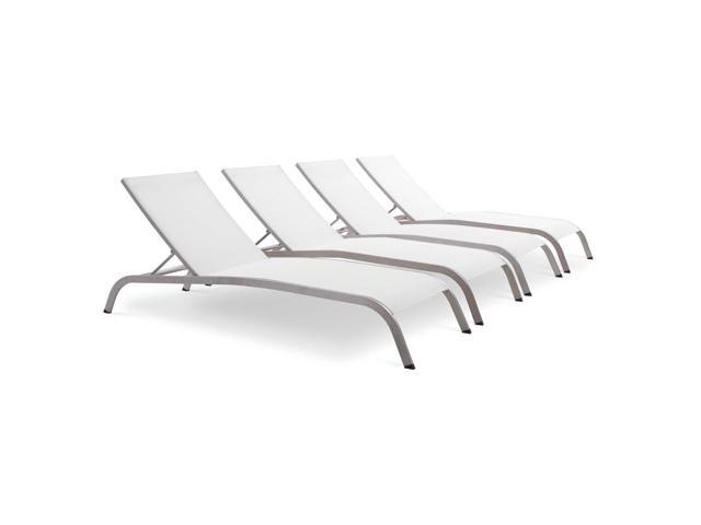 Click here for Savannah Outdoor Patio Mesh Chaise Lounge Set of 4... prices