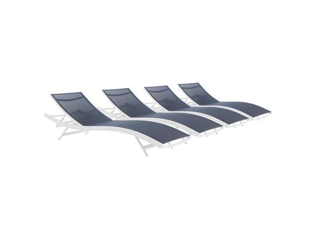 Click here for Glimpse Outdoor Patio Mesh Chaise Lounge Set of 4... prices