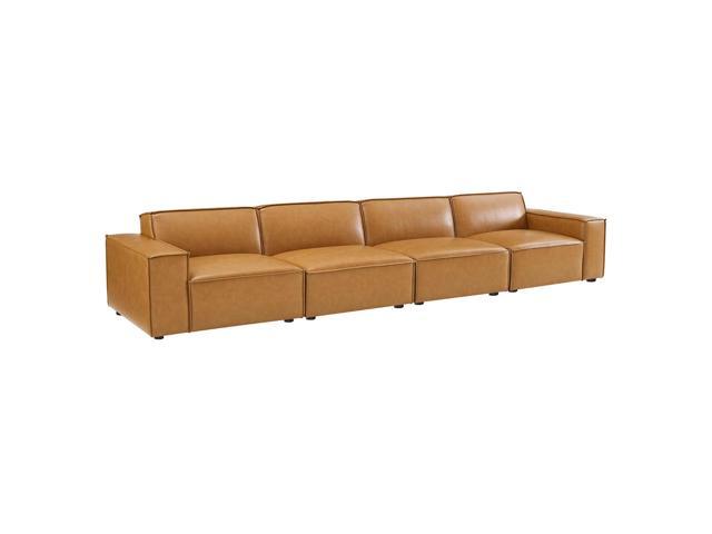 Click here for Restore Vegan Leather 4-Piece Sofa Tan prices