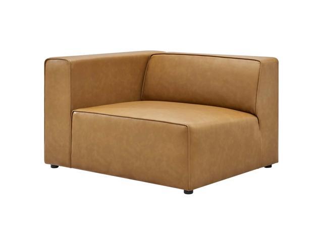 Click here for Mingle Vegan Leather Left-Arm Chair Tan prices