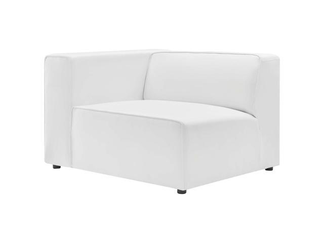 Click here for Mingle Vegan Leather Left-Arm Chair White prices