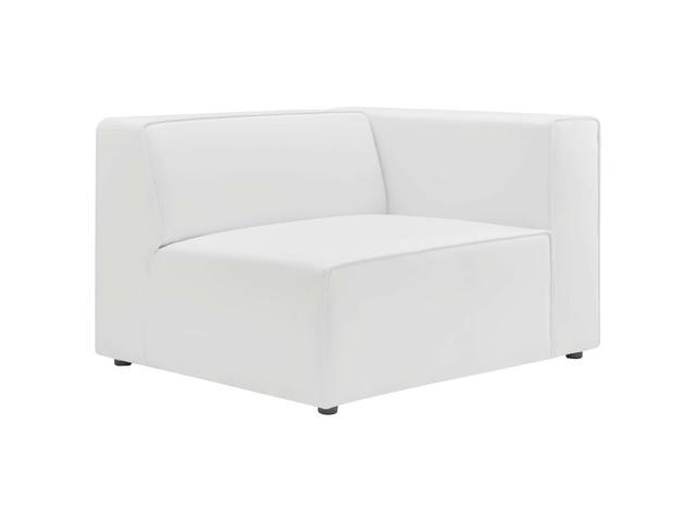 Click here for Mingle Vegan Leather Right-Arm Chair White prices