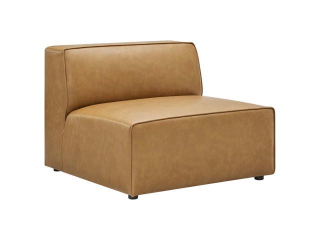 Click here for Mingle Vegan Leather Armless Chair Tan prices