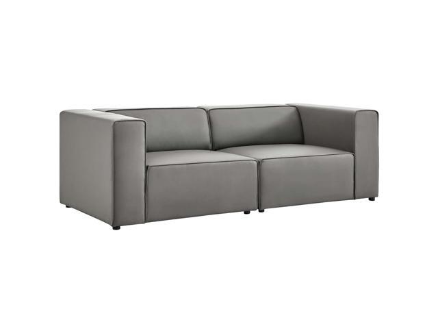 Click here for Mingle Vegan Leather 2-Piece Sectional Sofa Lovese... prices