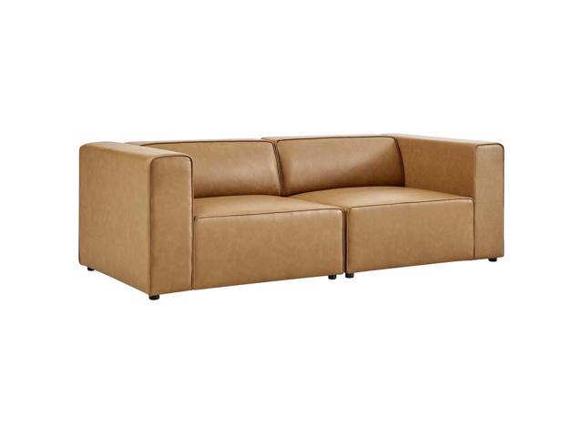 Click here for Mingle Vegan Leather 2-Piece Sectional Sofa Lovese... prices
