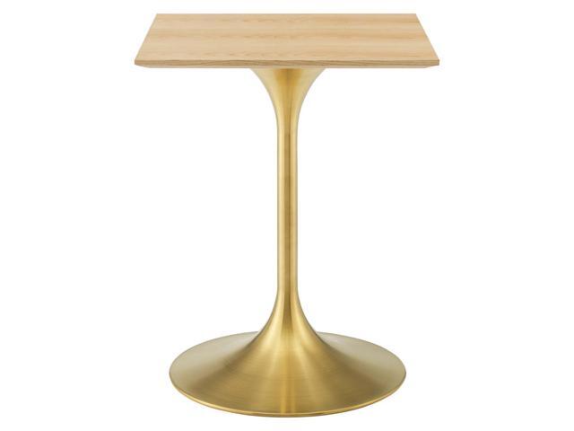 Click here for Lippa 24 Square Wood Dining Table Gold Natural prices