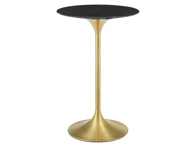 Click here for Lippa 28 Artificial Marble Bar Table Gold Black prices