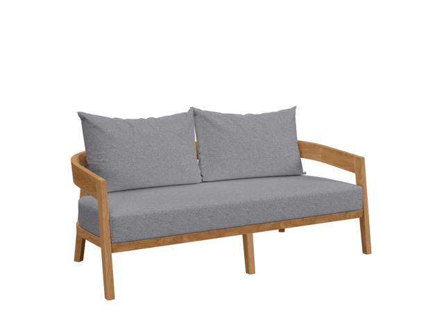 Click here for Brisbane Teak Wood Outdoor Patio Loveseat prices