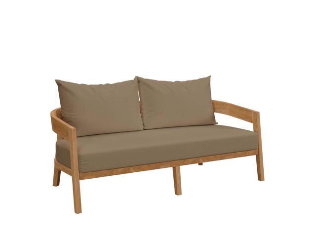 Click here for Brisbane Teak Wood Outdoor Patio Loveseat prices