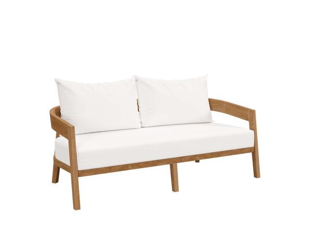 Click here for Brisbane Teak Wood Outdoor Patio Loveseat prices