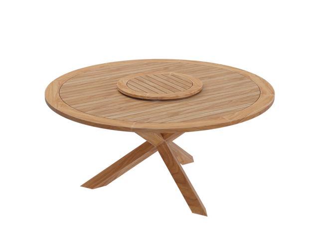 Click here for Wellspring 63 Outdoor Patio Teak Wood Dining Table prices
