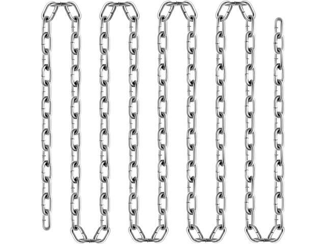 Click here for VEVOR 1/4 Grade 30 Proof Coil Chain Zinc Plate 100... prices