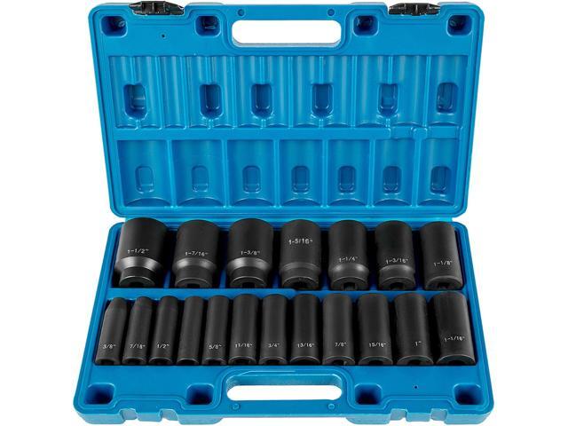 Click here for VEVOR Impact Socket Set 1/2 Inch Drive 19pcs 3/8 I... prices