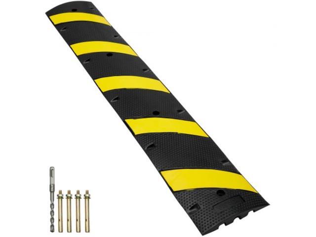 Click here for VEVOR 72 Rubber Speed Bump 2 Channel 22000 lbs Loa... prices