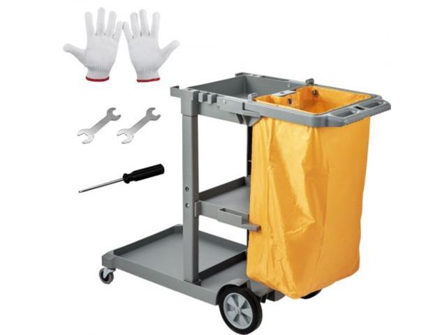 Click here for VEVOR Janitorial Trolley Cleaning Cart with PVC Ba... prices