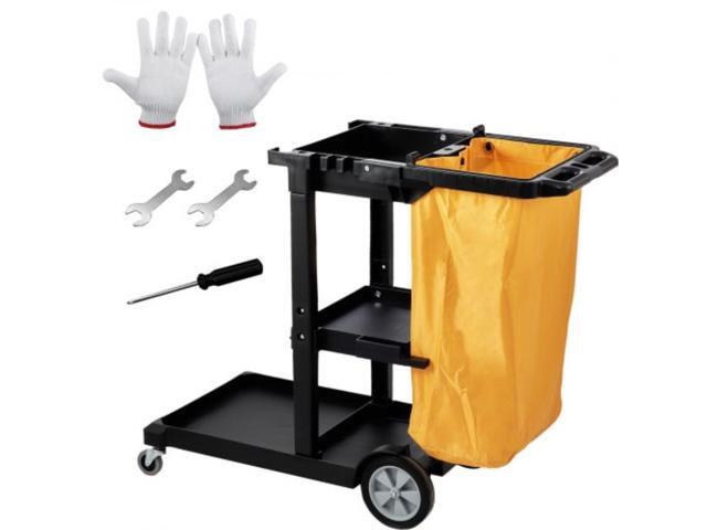 Click here for VEVOR Janitorial Trolley Cleaning Cart with PVC Ba... prices